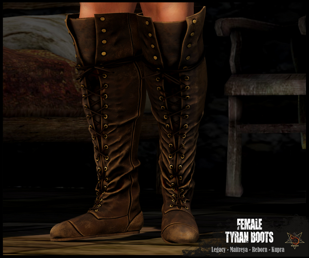 Second Life Marketplace Rks Boots Tyran Female Fatpack